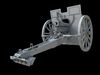 German cannon 7 7 cm Feldkanone 96 3D model | CGTrader