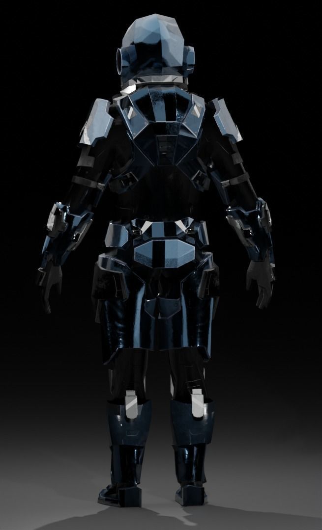 3D model Cyborg armor VR / AR / low-poly | CGTrader