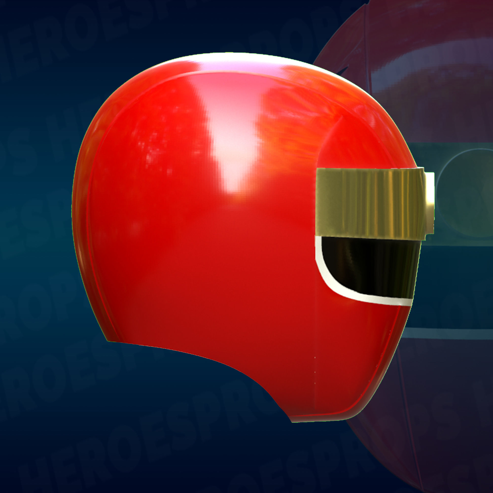 Red Kakuranger Super Sentai Helmet Cosplay for 3D printing 3D model 3D ...