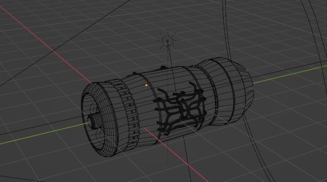 Scifi Jet engine 3D Model - Blender free VR / AR / low-poly 3D model ...