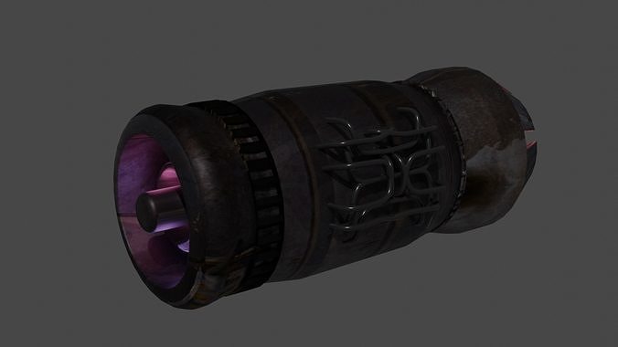 Scifi Jet engine 3D Model - Blender free VR / AR / low-poly 3D model ...