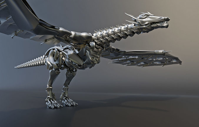 3D model Iron Dragon with 400 separated elements VR / AR / low-poly | CGTrader