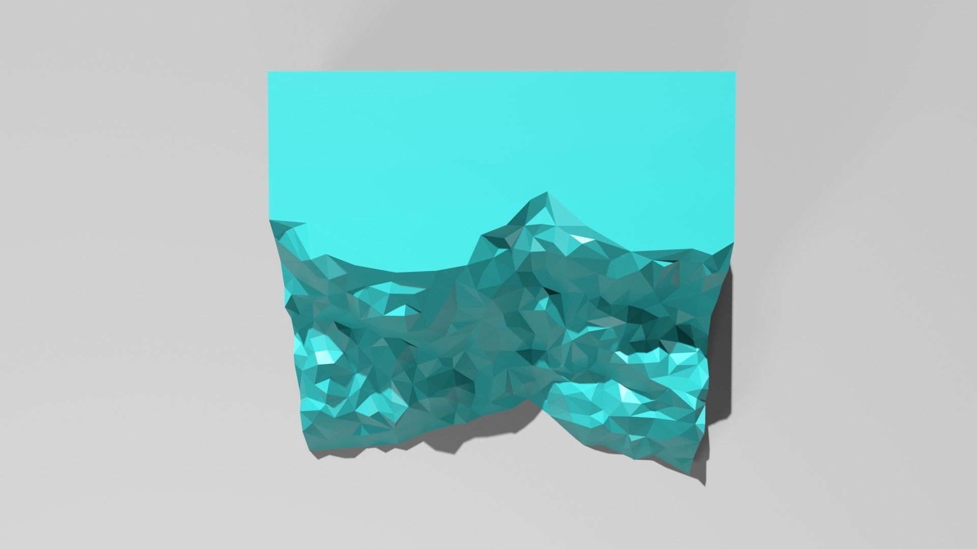 3D model Isometric Ice Cliff VR / AR / low-poly | CGTrader