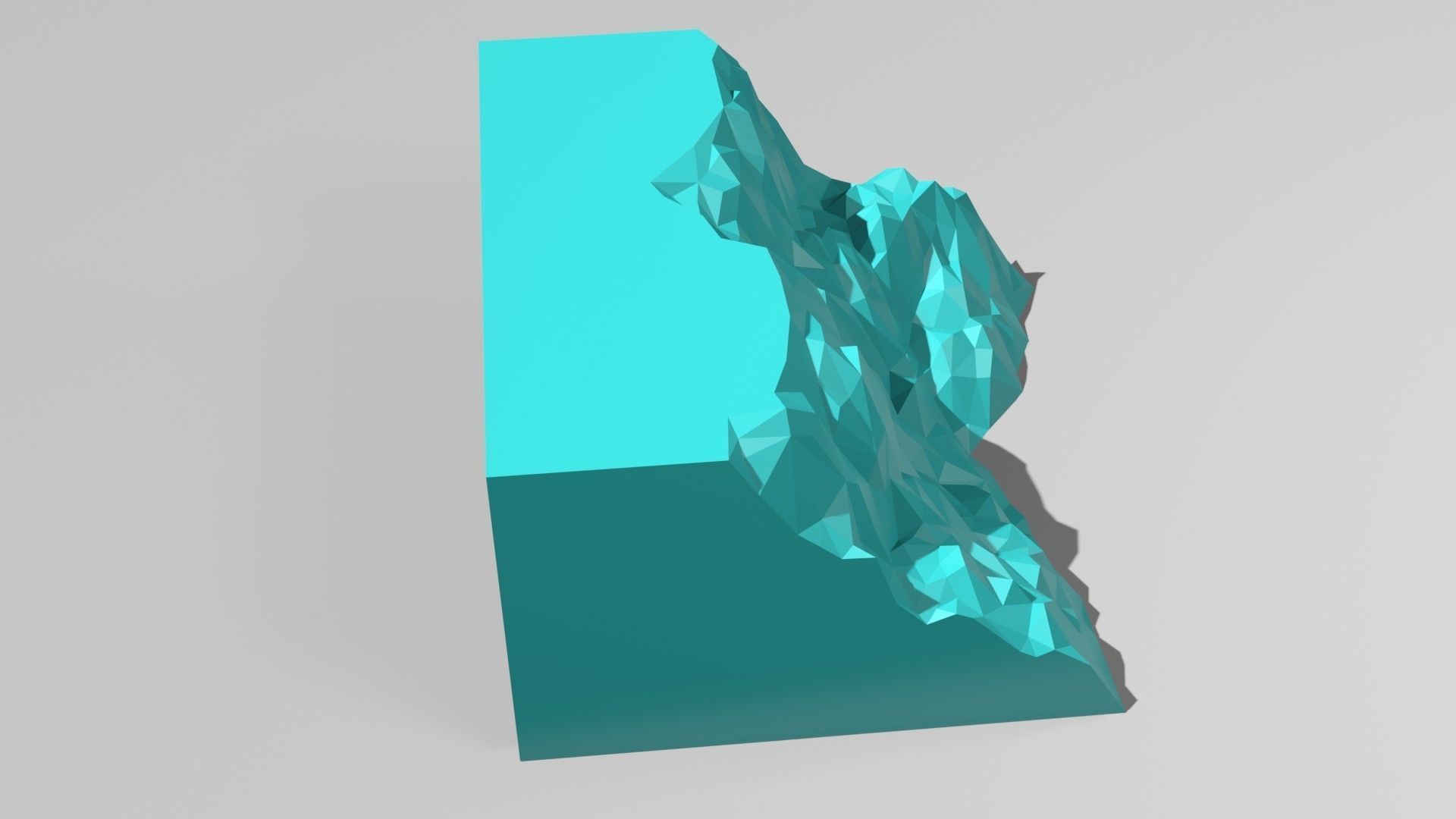 3D model Isometric Ice Cliff VR / AR / low-poly | CGTrader