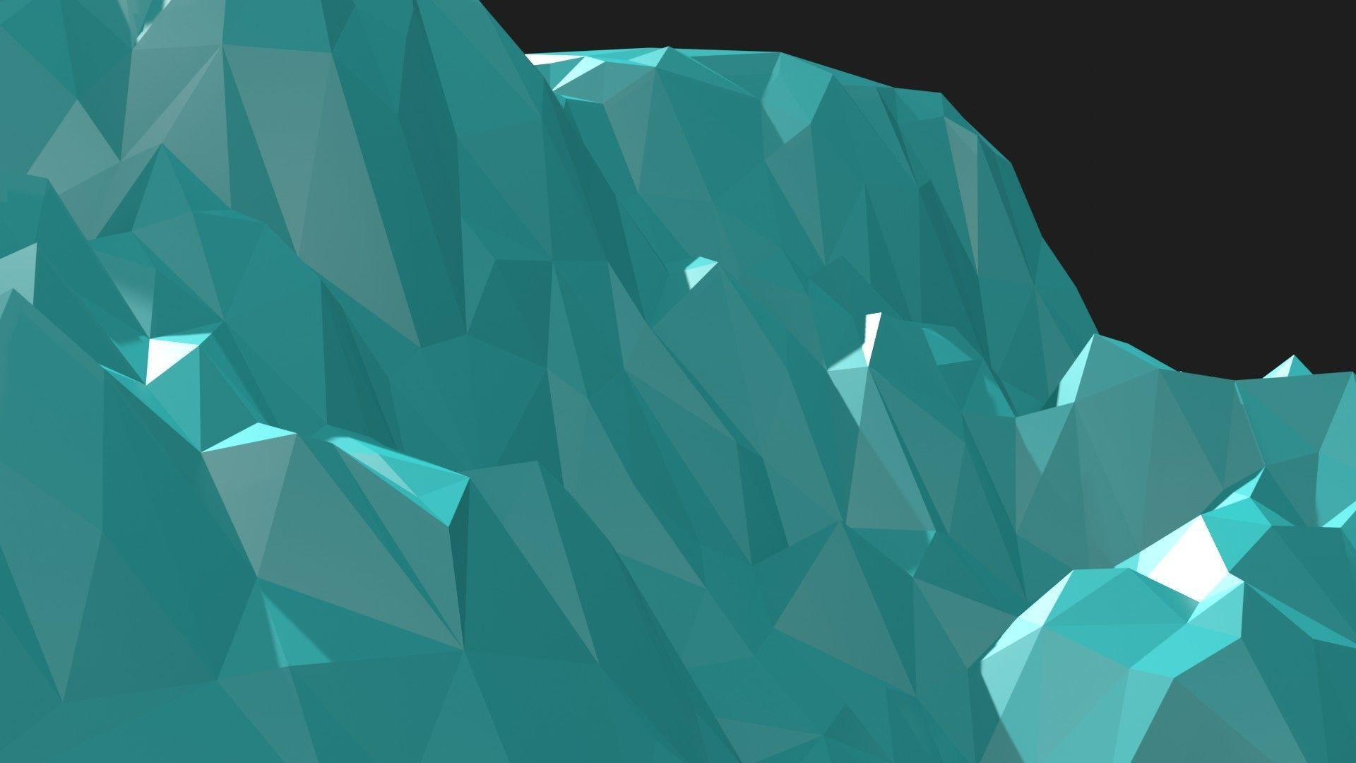 3D model Isometric Ice Cliff VR / AR / low-poly | CGTrader