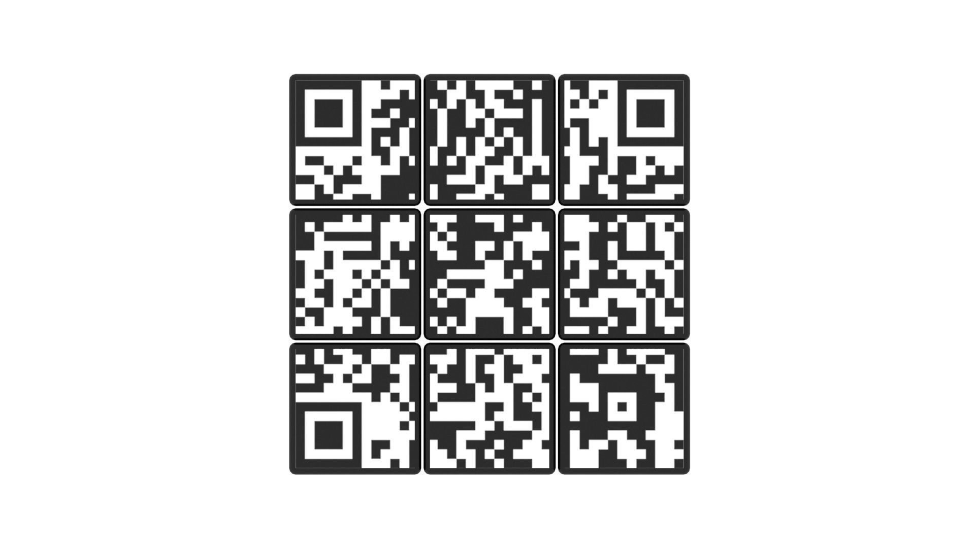 QR Code Rubiks Cube 3D model | CGTrader