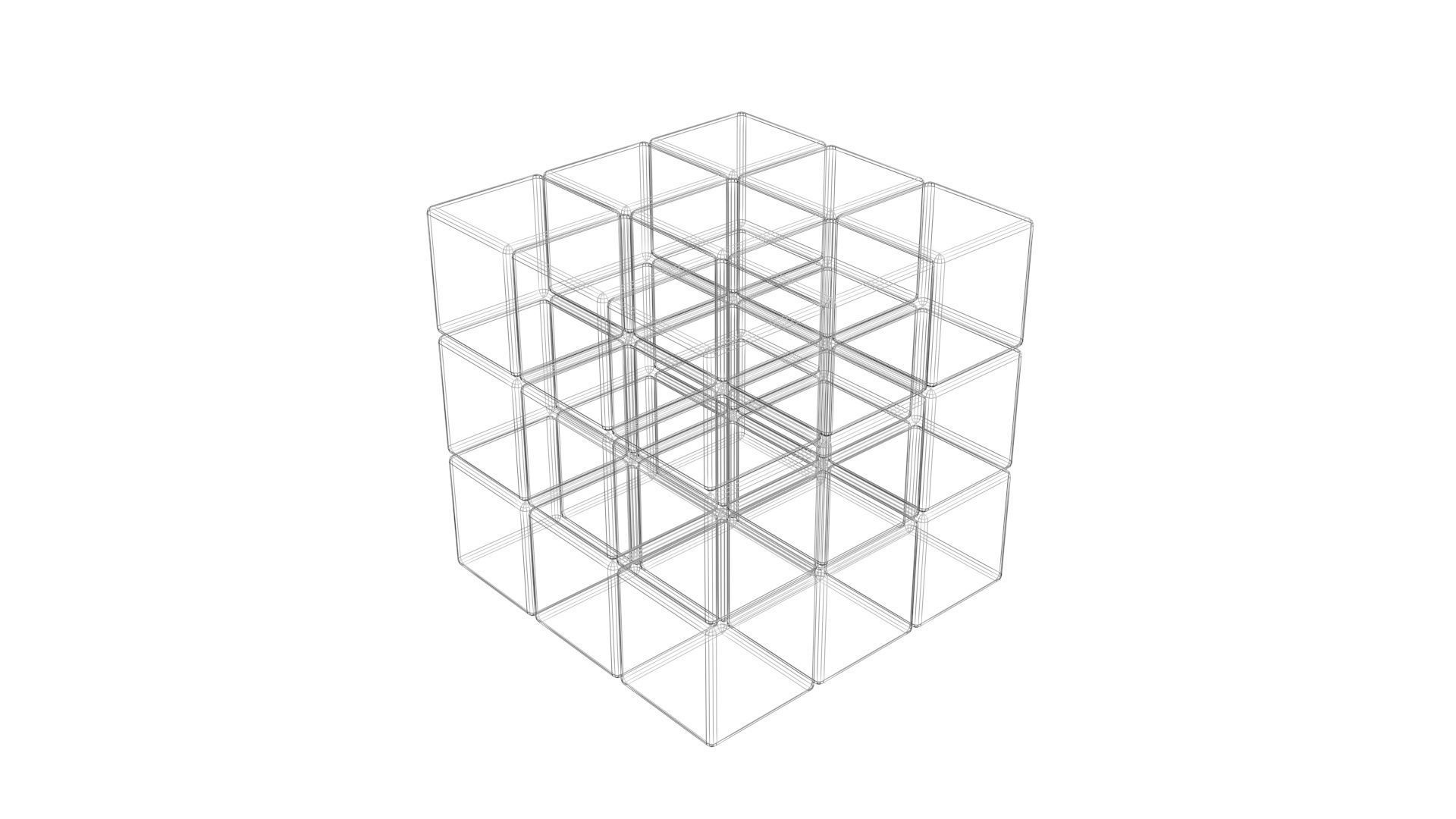 QR Code Rubiks Cube 3D model | CGTrader