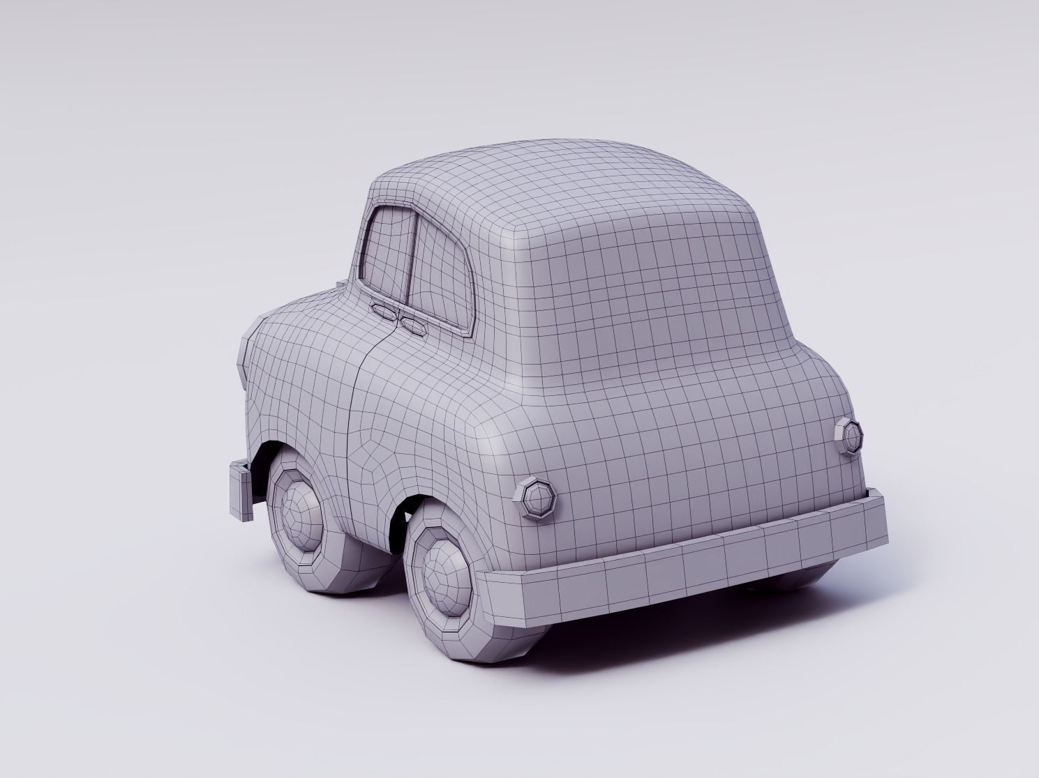 Cartoon Mini Car 1 3D model 3D printable | CGTrader