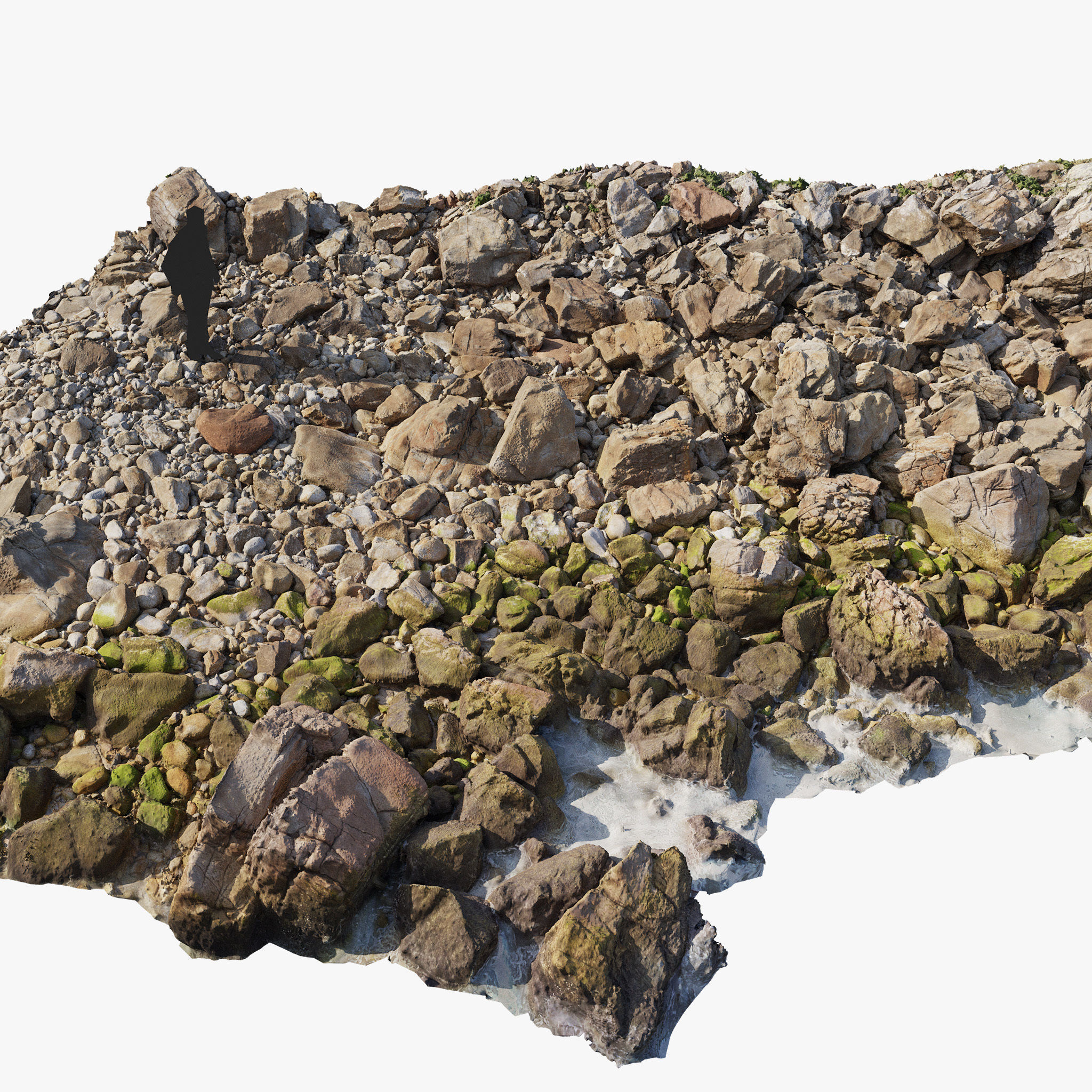 3D model Rock Stone Beach Line PBR Scan VR / AR / low-poly | CGTrader