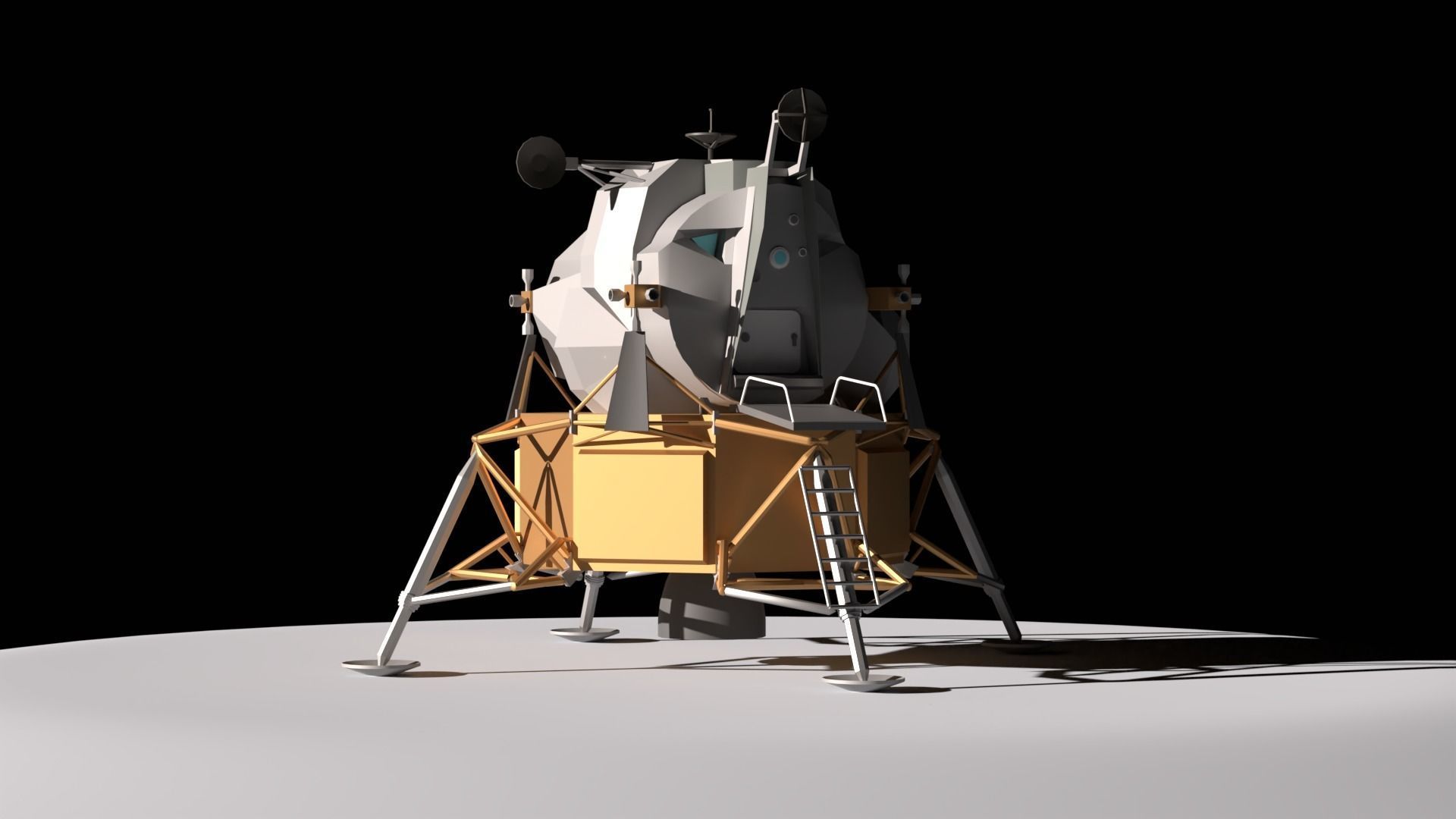 3D model Moon Lander VR / AR / low-poly | CGTrader