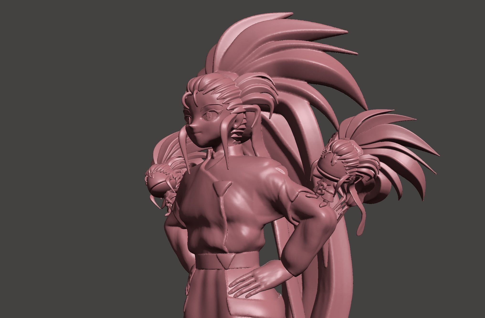 WASHU HAKUBI CHAN - TENCHI MUYO UNIVERSE - Hi-Poly STL 3D model 3D ...