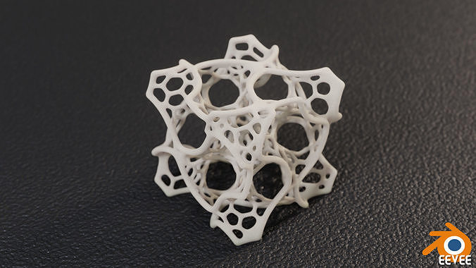 Gyroid Voronoi Unit 3D model 3D printable | CGTrader