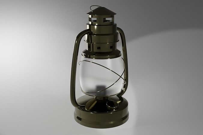 Brushed Brass Gas Lantarn 3D model | CGTrader