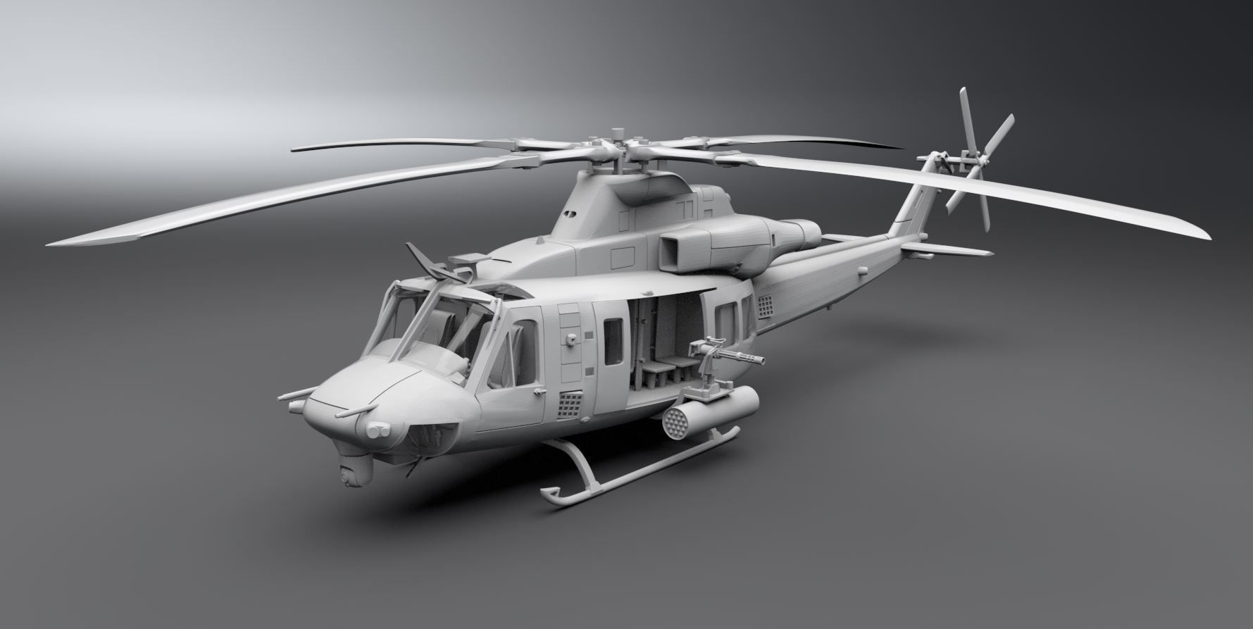 Uh1Y Venom Scale model 3D model 3D printable | CGTrader