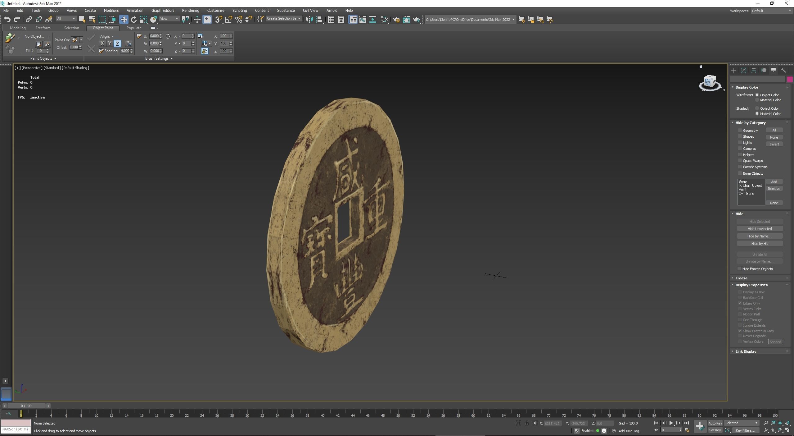 Chinese Lucky Coin 3D model 3D printable | CGTrader
