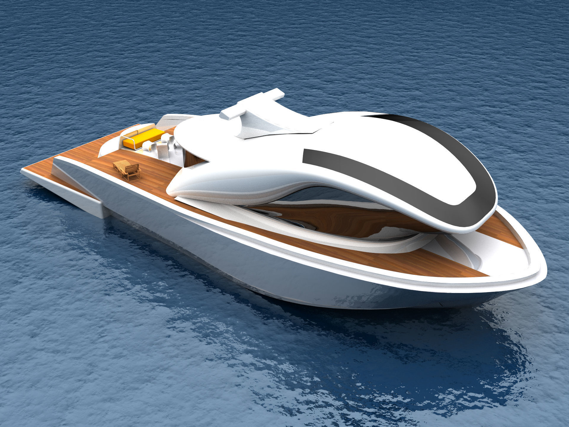 CONCEPT YACHT 3D model | CGTrader