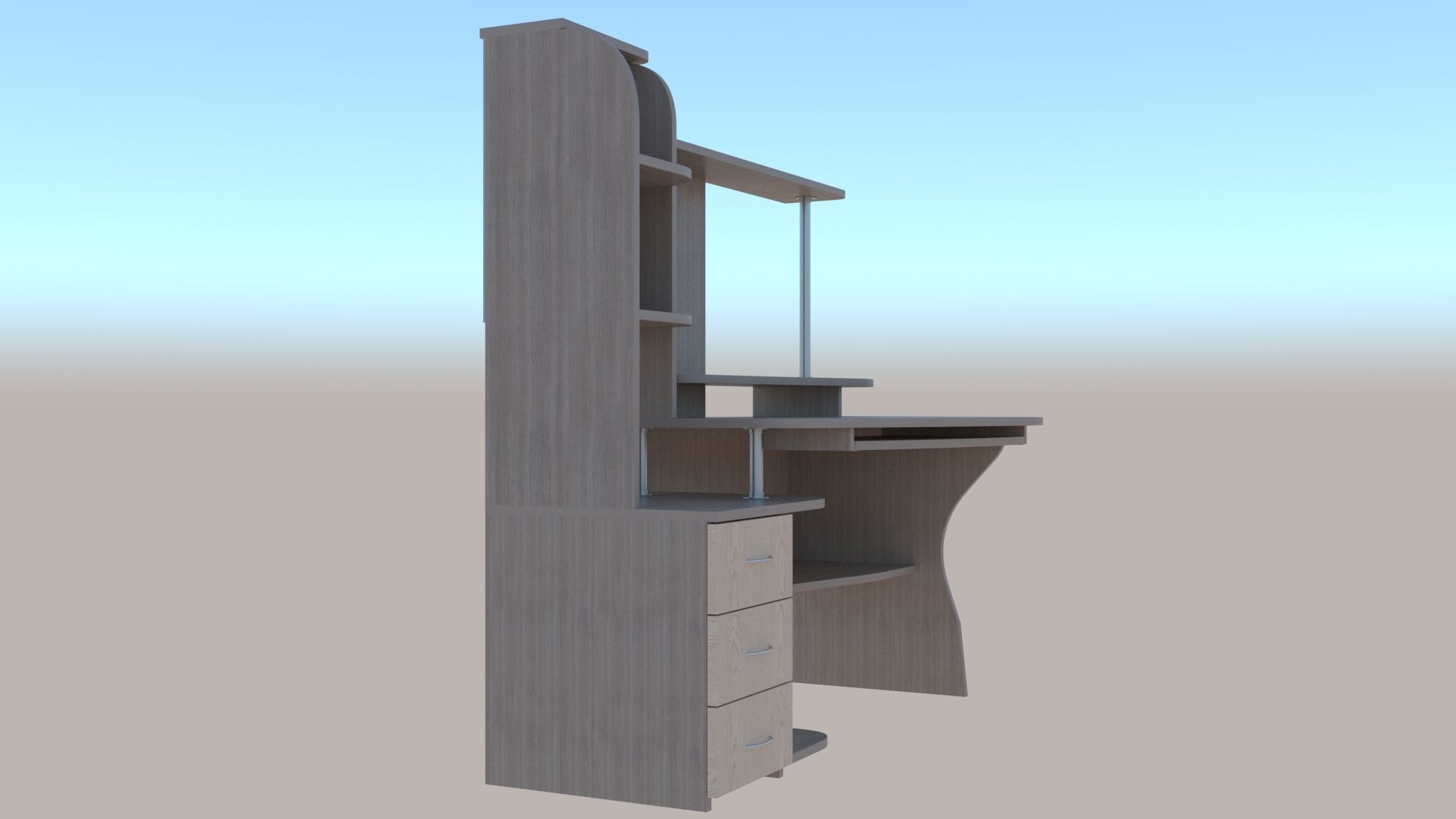 Computer Table 3D model | CGTrader