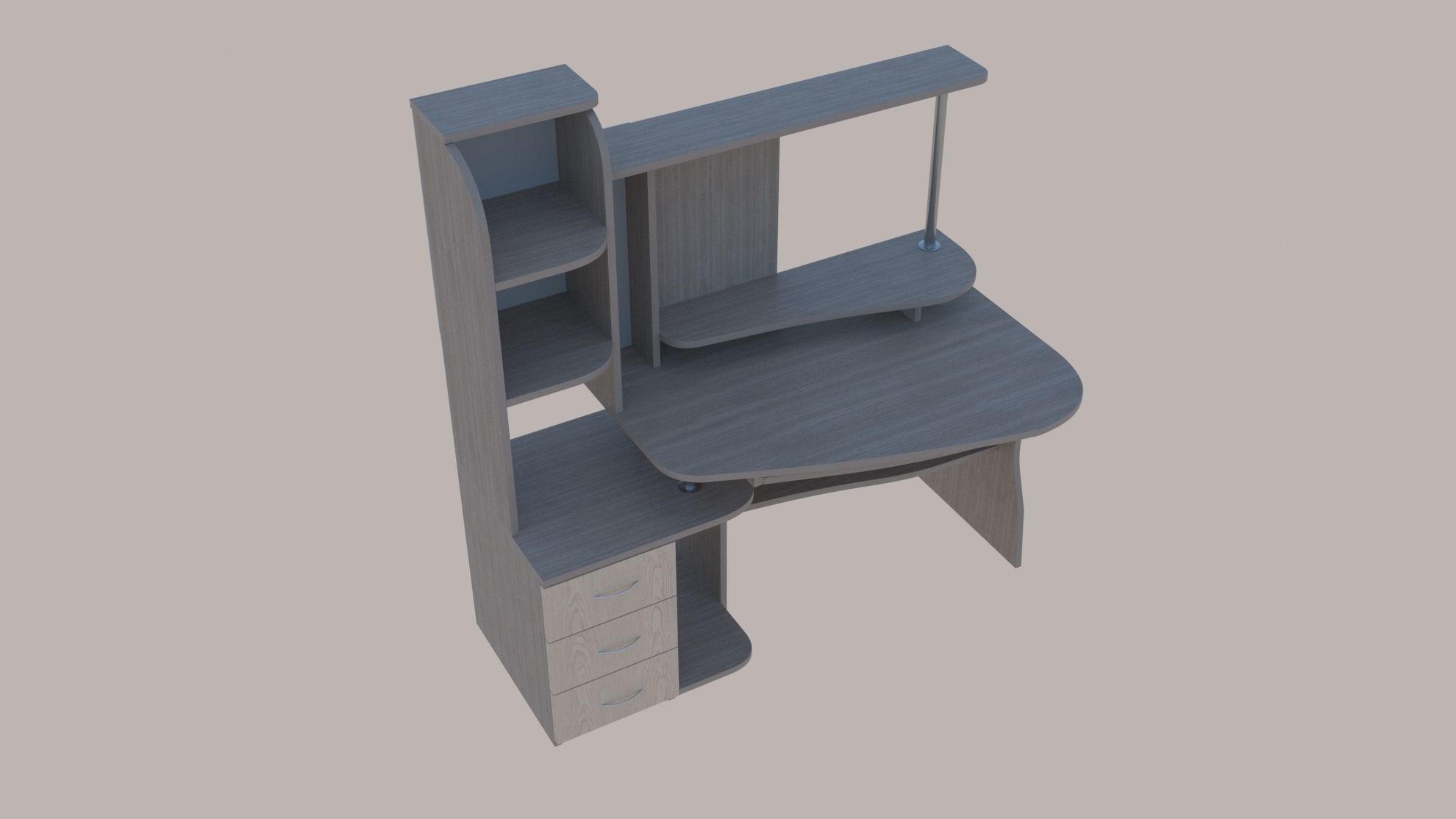 Computer Table 3D model | CGTrader