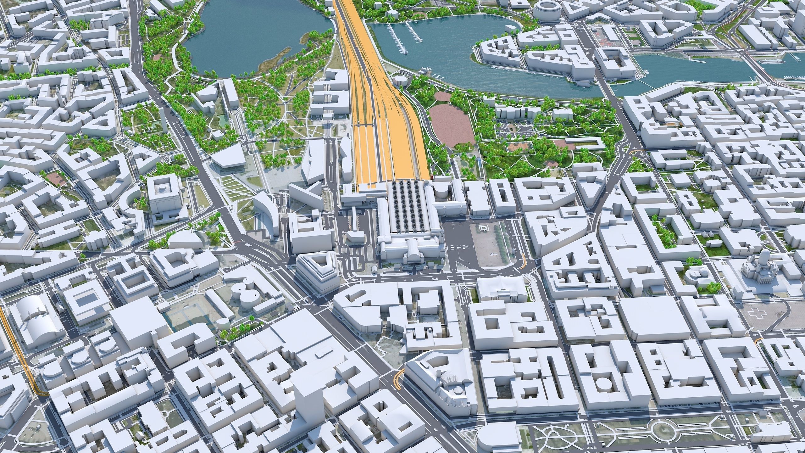3D model Helsinki Downtown Finland VR / AR / low-poly | CGTrader