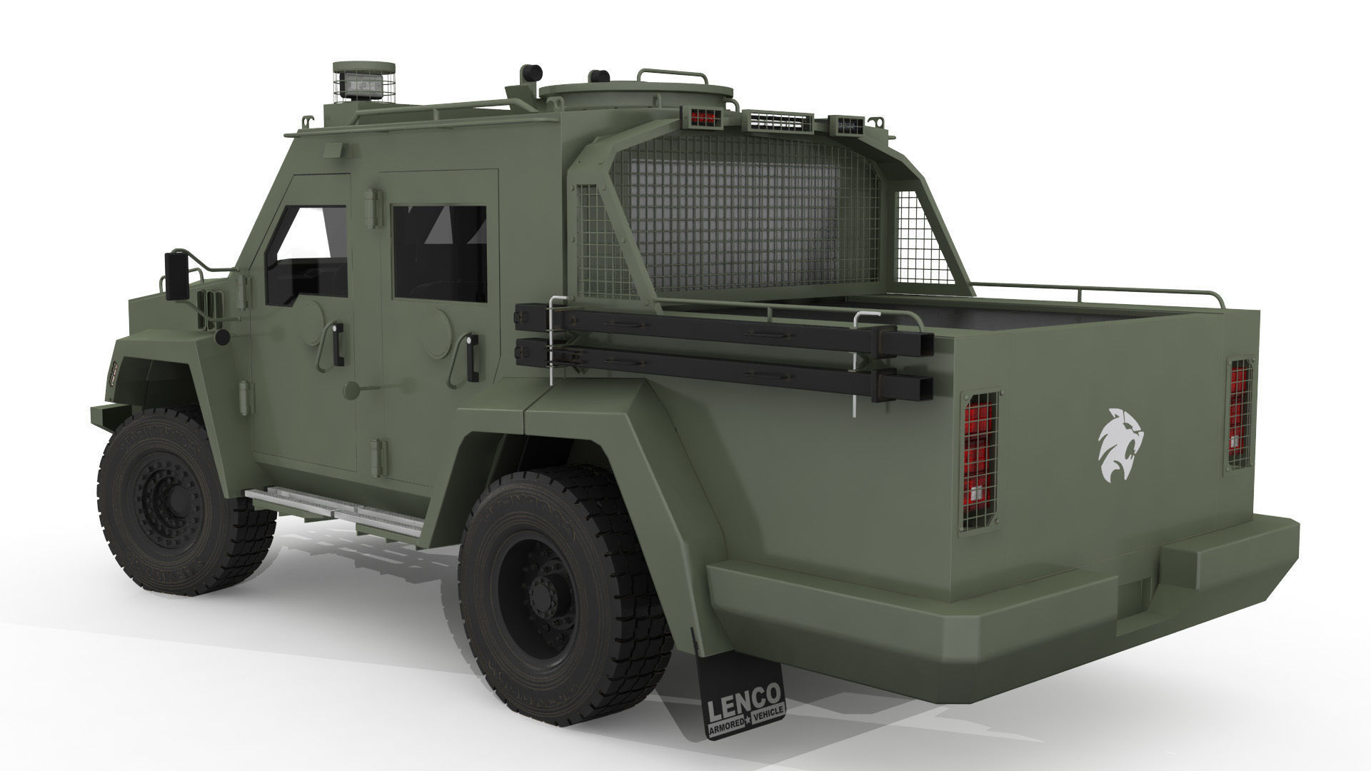 Lenco BearCat X-3 3D model rigged | CGTrader