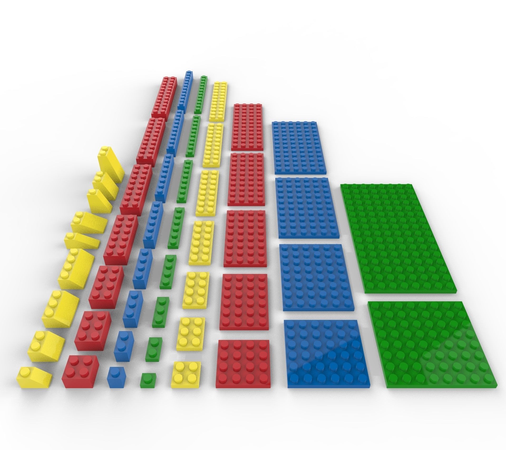 3D model Lego Bricks VR / AR / low-poly | CGTrader