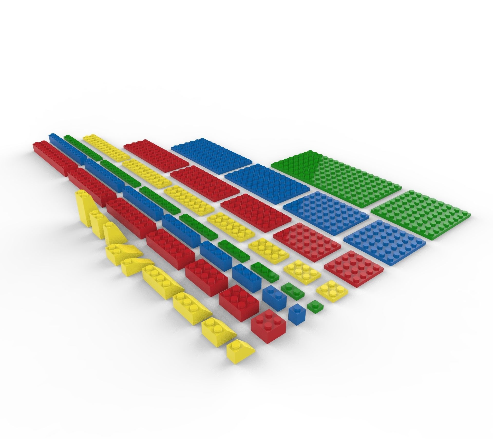 3D model Lego Bricks VR / AR / low-poly | CGTrader