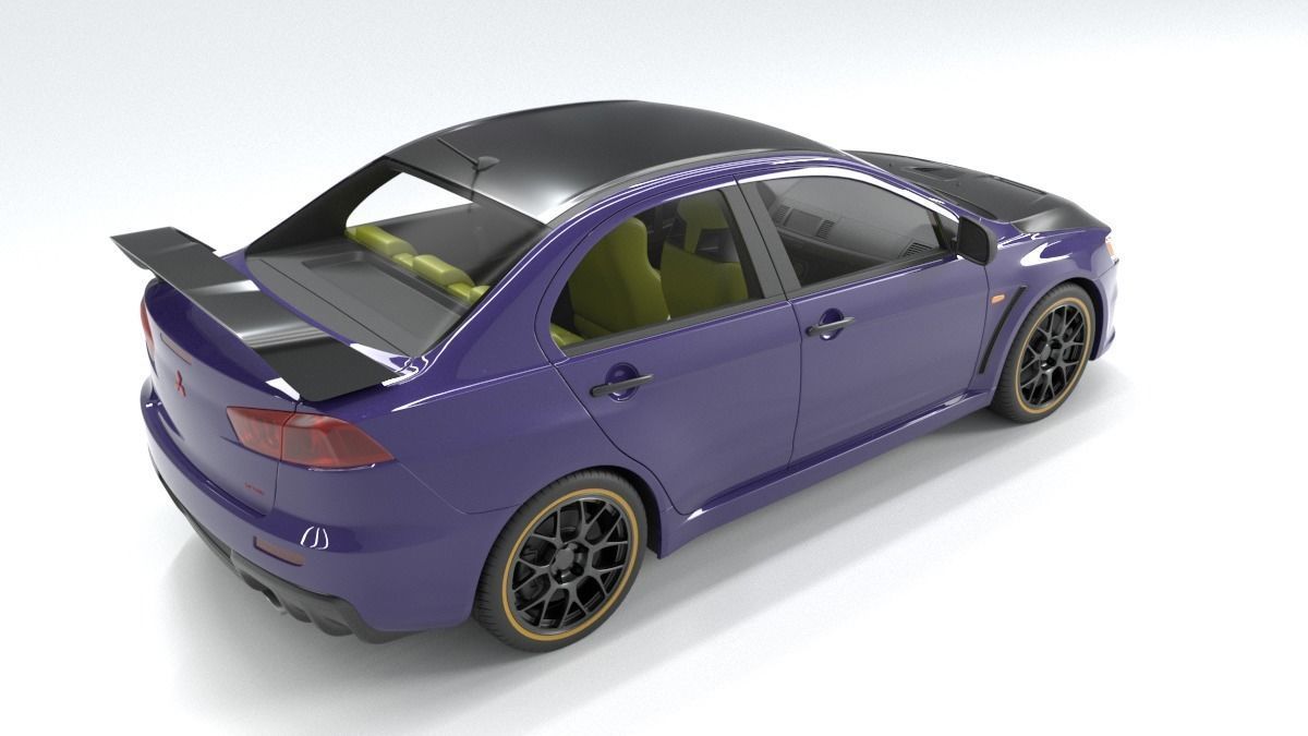 Mitsubishi Lancer Evolution 3d model 3D model | CGTrader