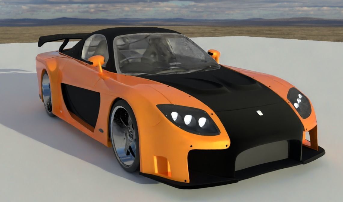 3D model Rigged rx7 VR / AR / low-poly | CGTrader