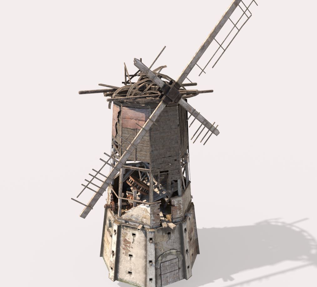 Abandoned Windmill 3D model | CGTrader