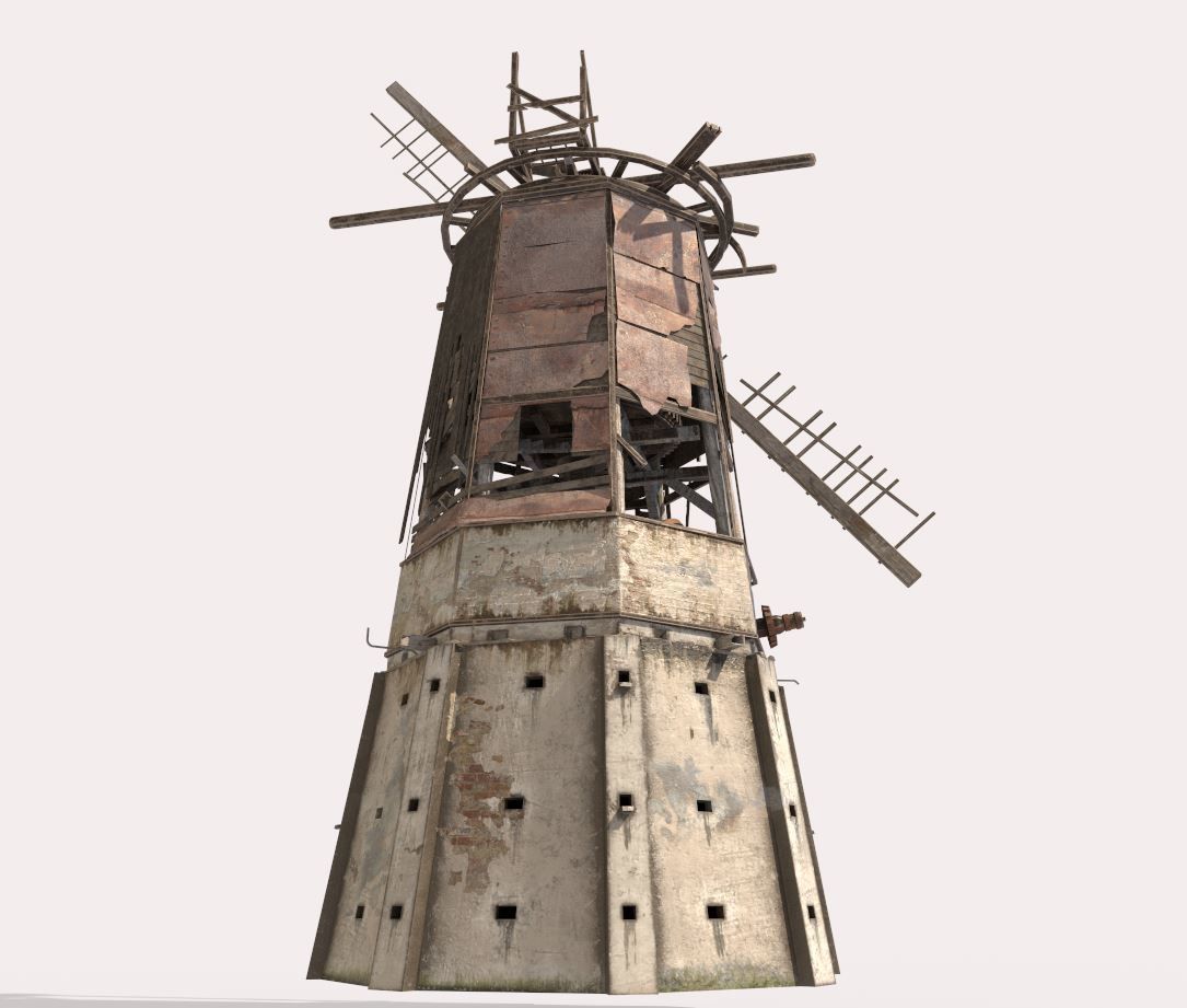 Abandoned Windmill 3D model | CGTrader