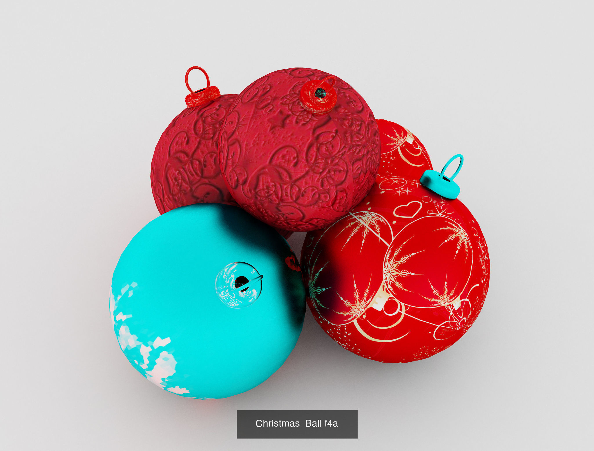 Christmas Kiosk Gift boxes Items G10 3D Model Collection | CGTrader