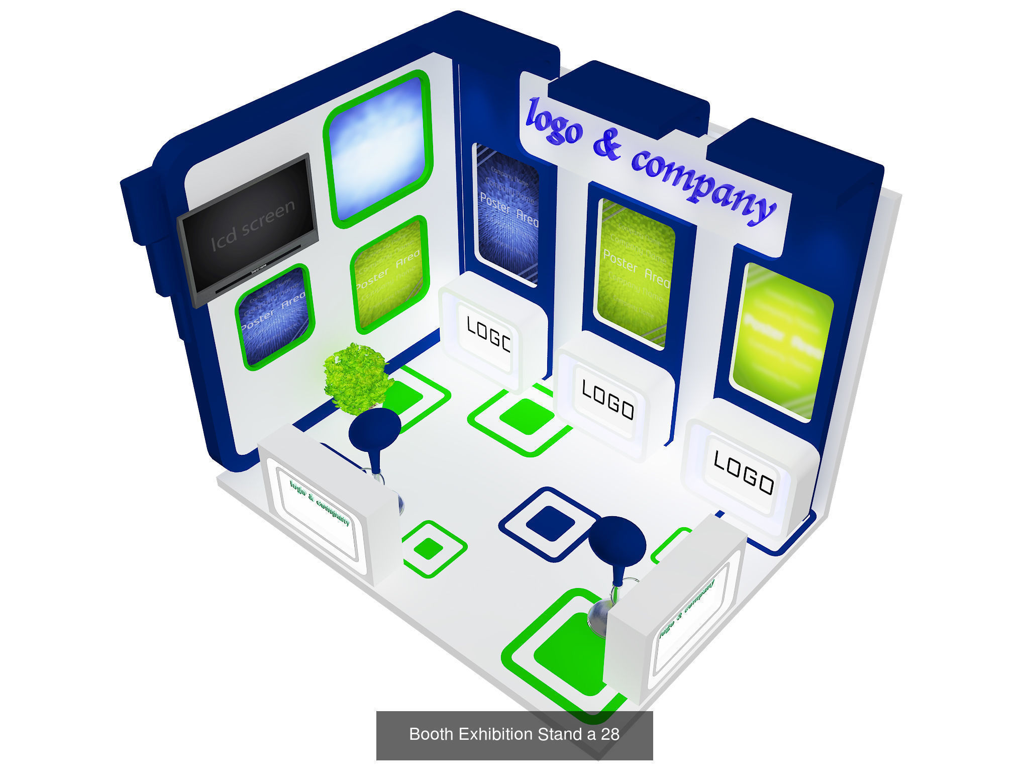 Booth Exhibition Stand G13 3D Model Collection | CGTrader