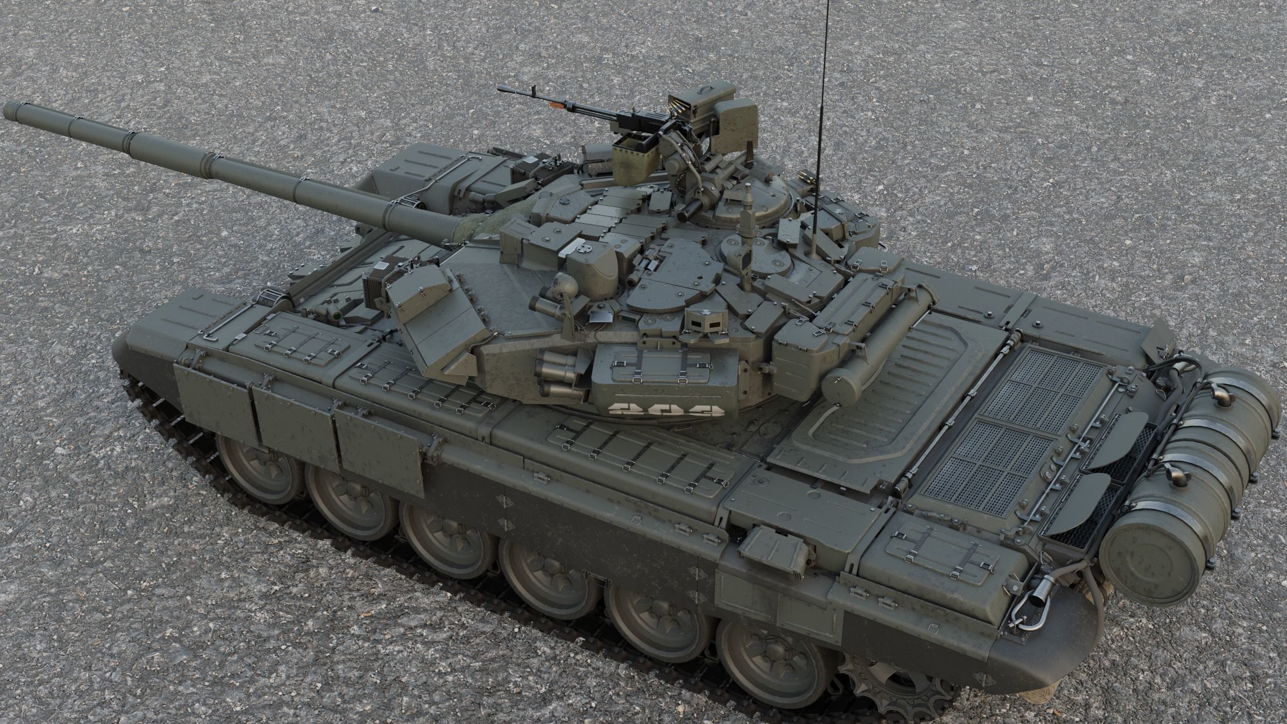 Tank T-90A 3D model | CGTrader