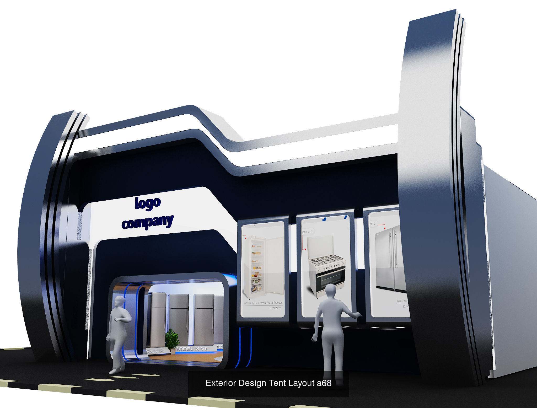 OutdoorExhibition Event Store G18 3D Model Collection | CGTrader