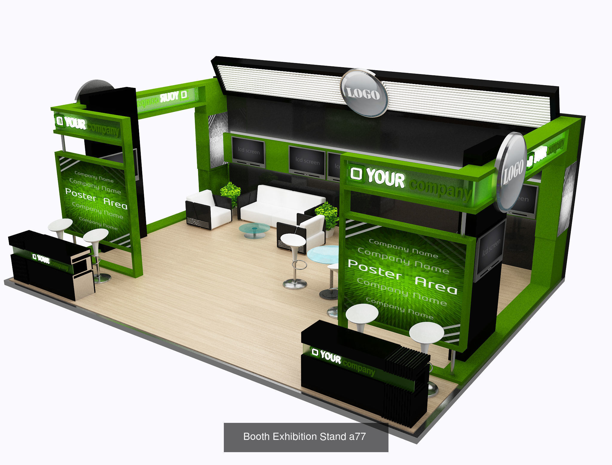 Booth Exhibition Stand G20 3D Model Collection | CGTrader