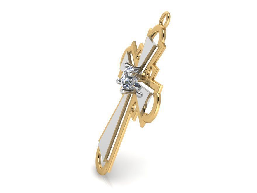 Nice cross pendant 2447 3D print model 3D model 3D printable | CGTrader