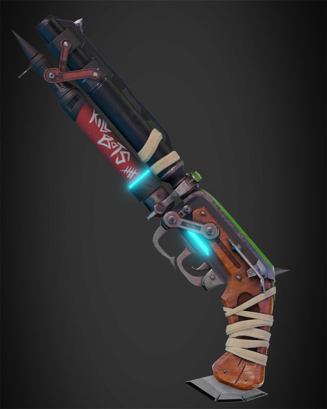 Overwatch 2 Junker Queen ShotGun for Cosplay 3D model 3D printable ...