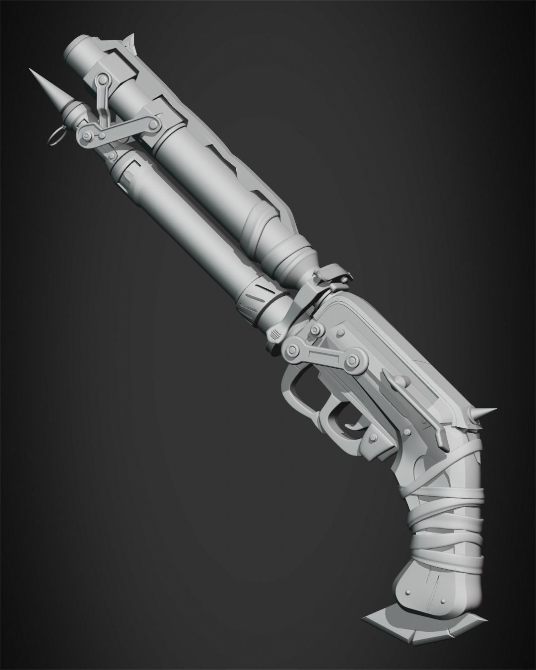 Overwatch 2 Junker Queen ShotGun for Cosplay 3D model 3D printable ...