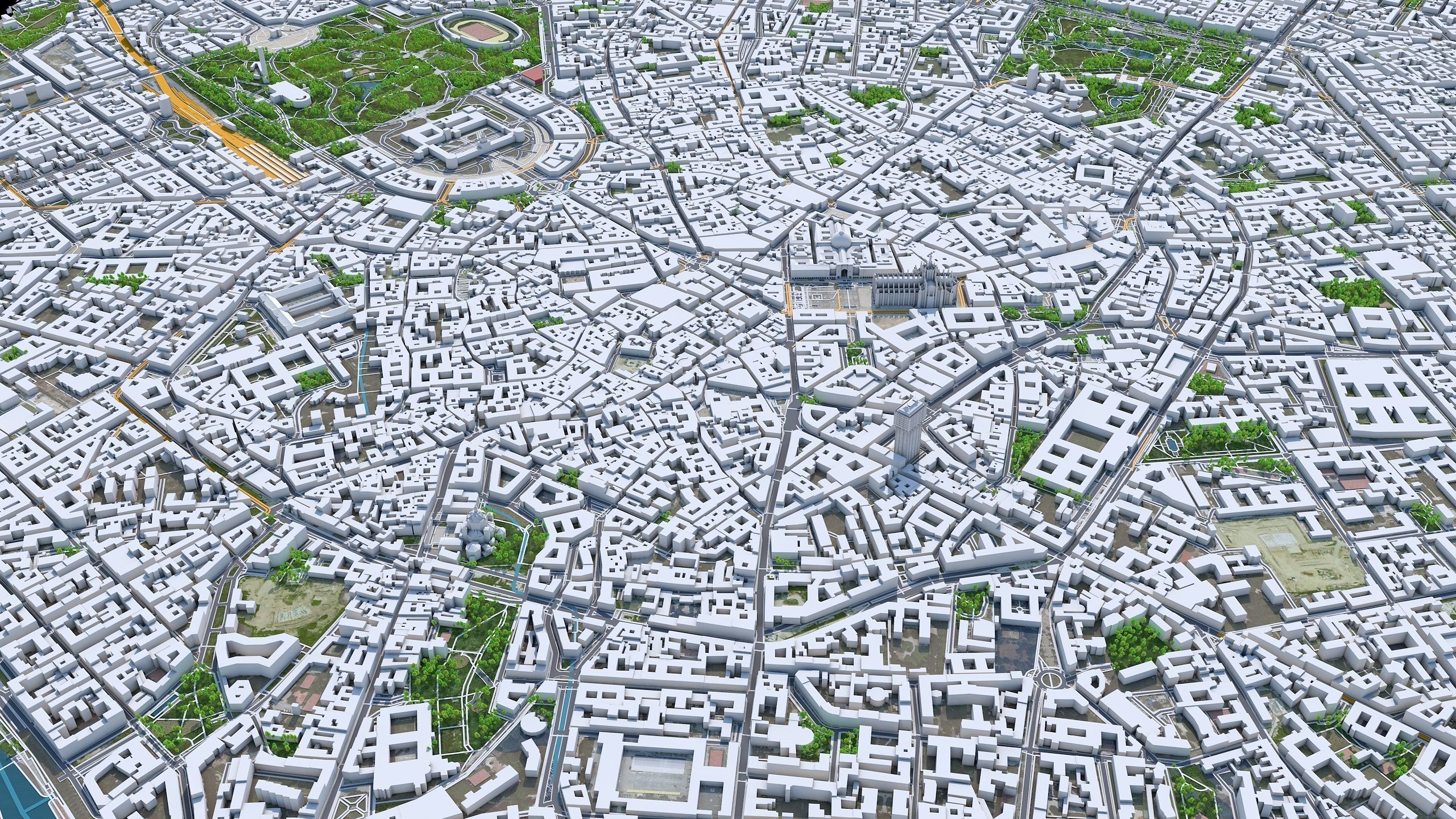 3D model Milan Downtown Italy VR / AR / low-poly | CGTrader