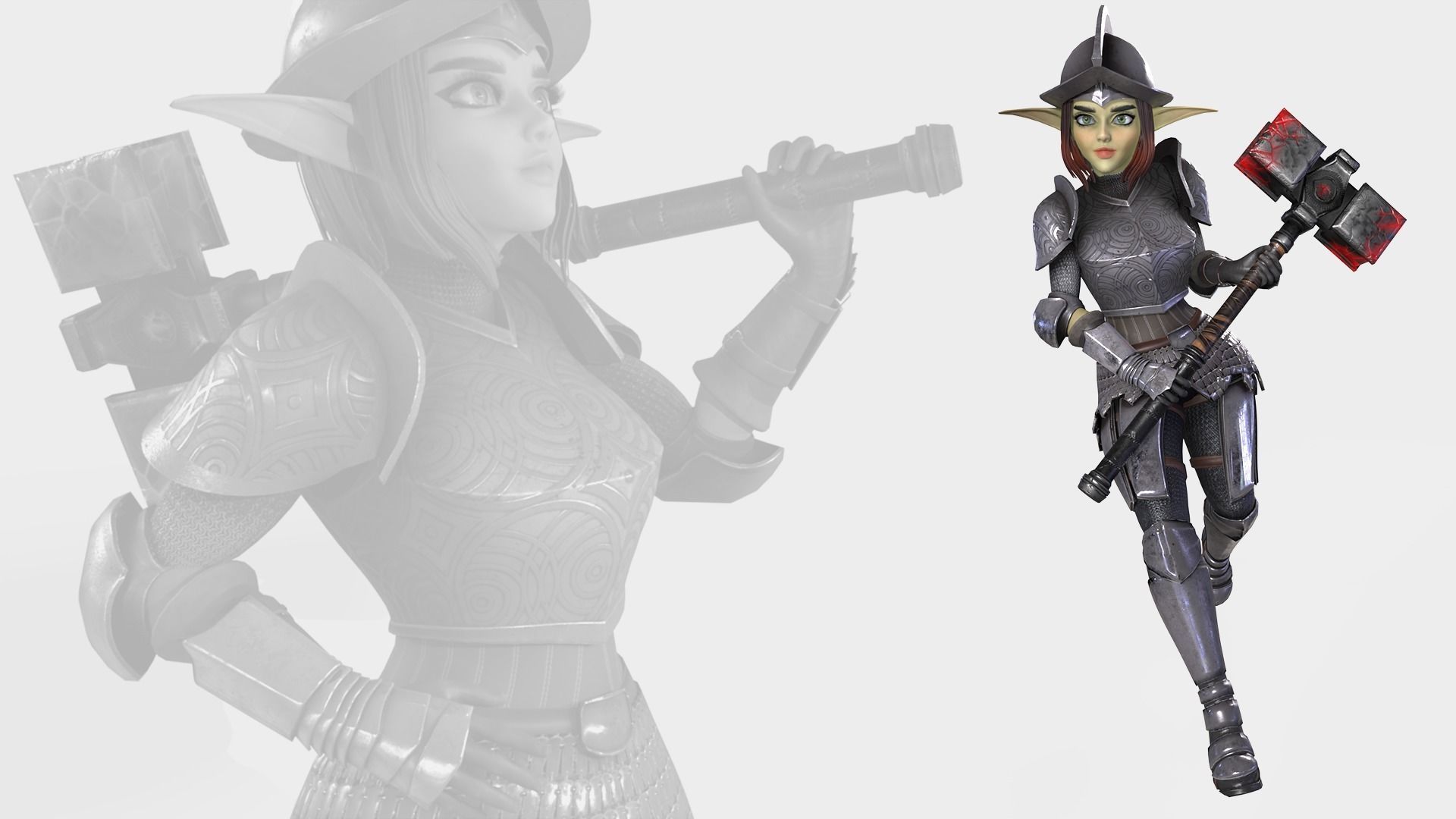 3D model Goblin Knight VR / AR / low-poly | CGTrader