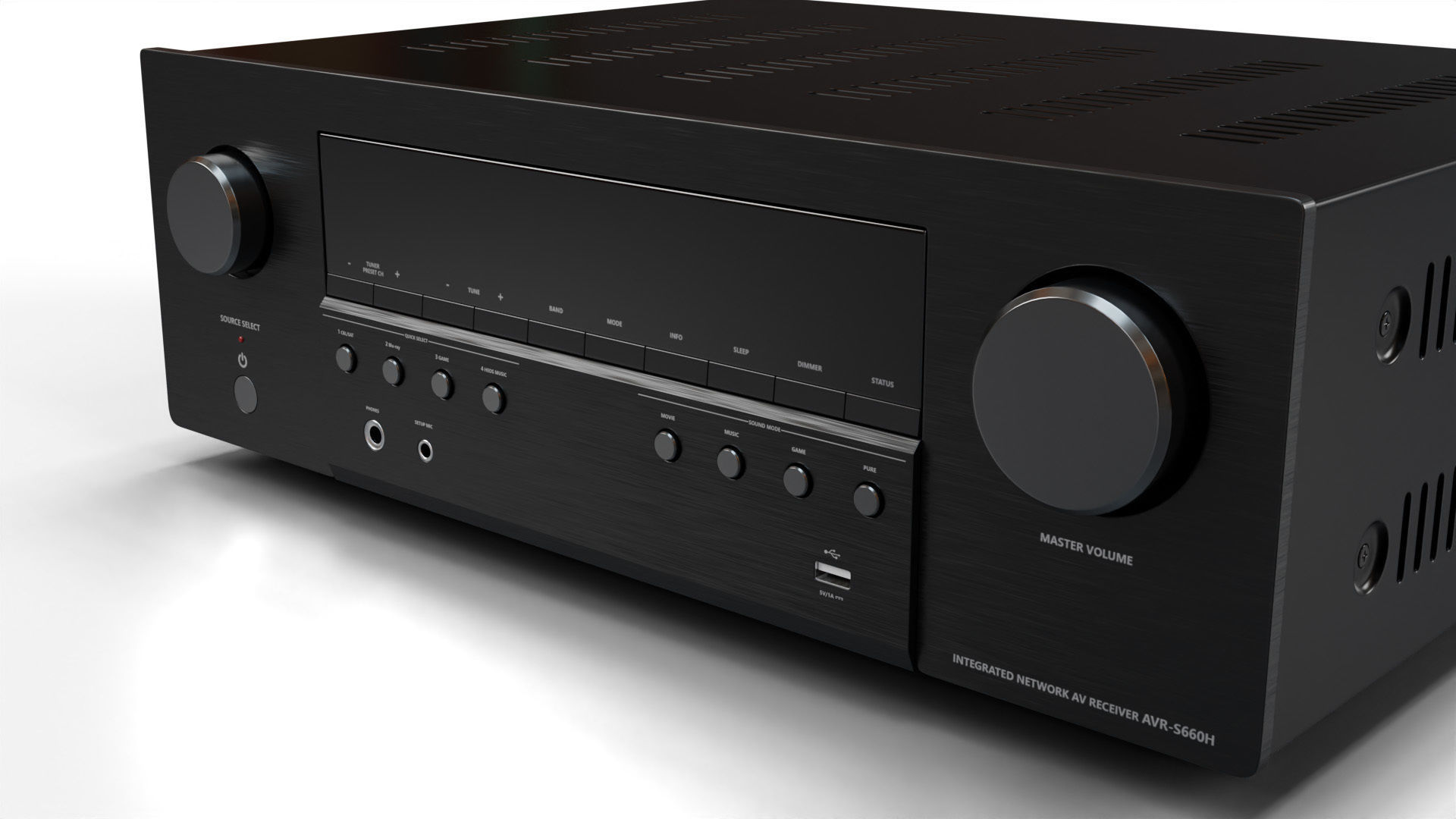 Denon AVR-S660H AV Receiver Amplifier 3D model | CGTrader