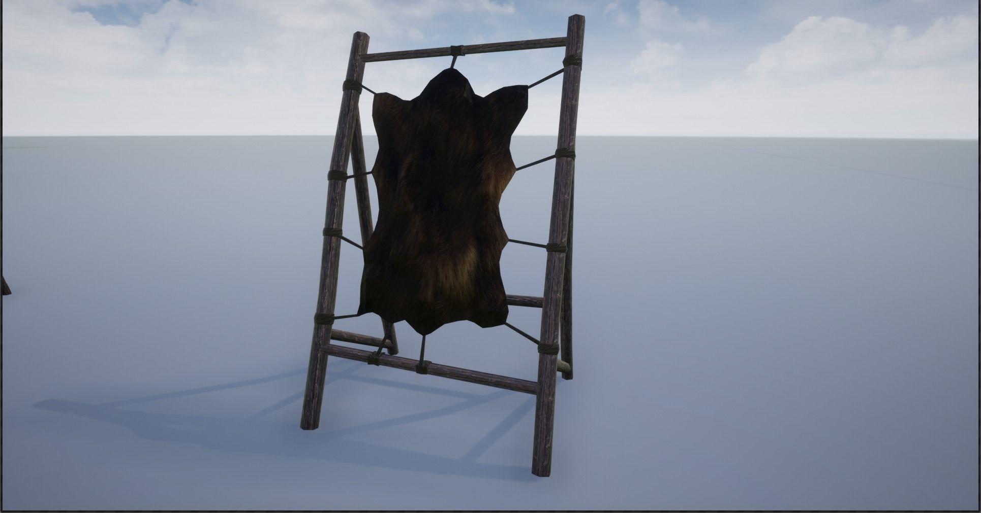 3D model Medieval Stretched Skinned Animal Fur VR / AR / low-poly ...