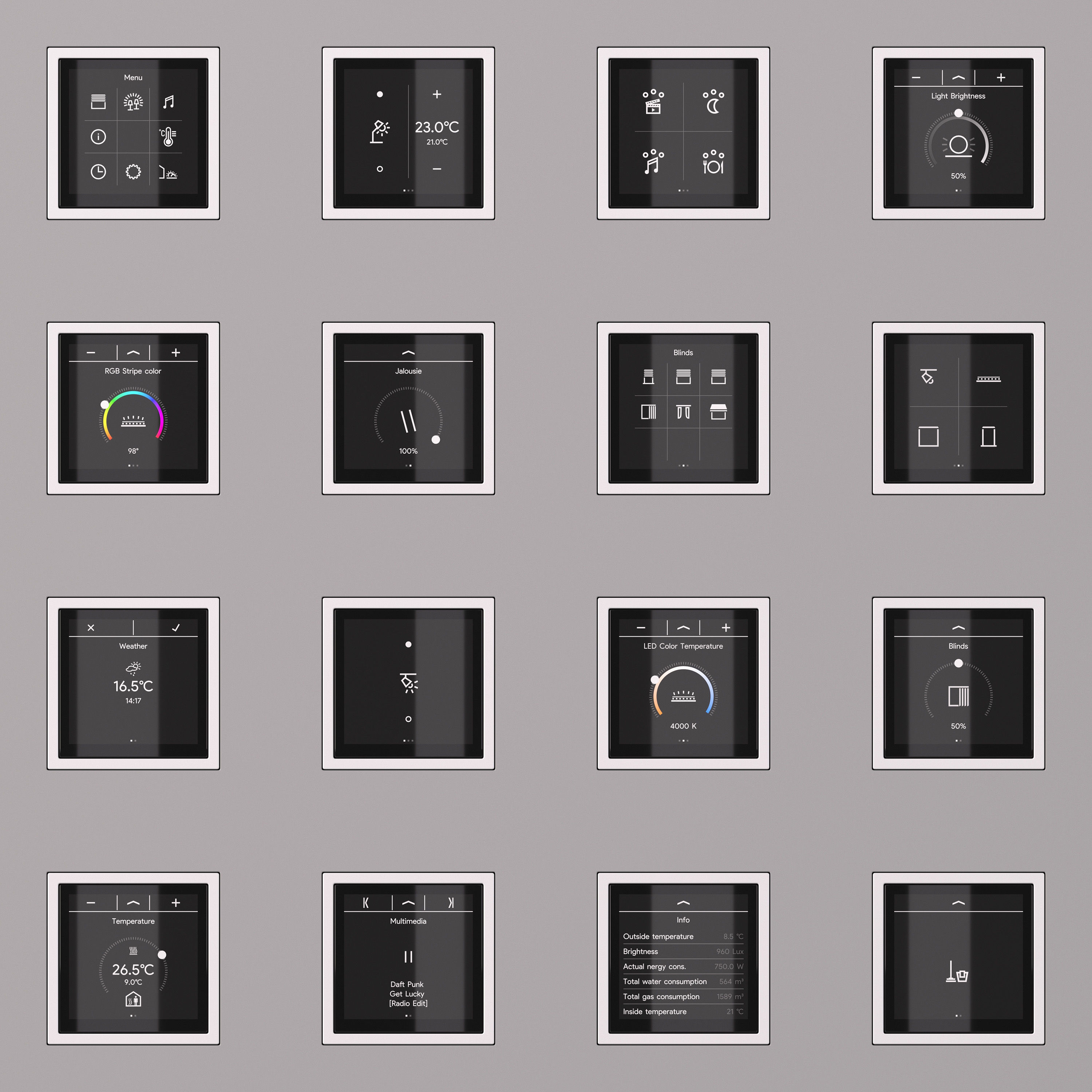 Jung LS ZERO LS Touch - the smart KNX kit 54 items 3D model | CGTrader