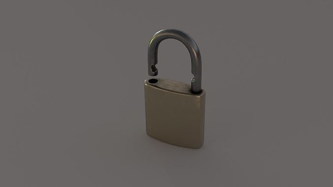 Padlock 3D model | CGTrader