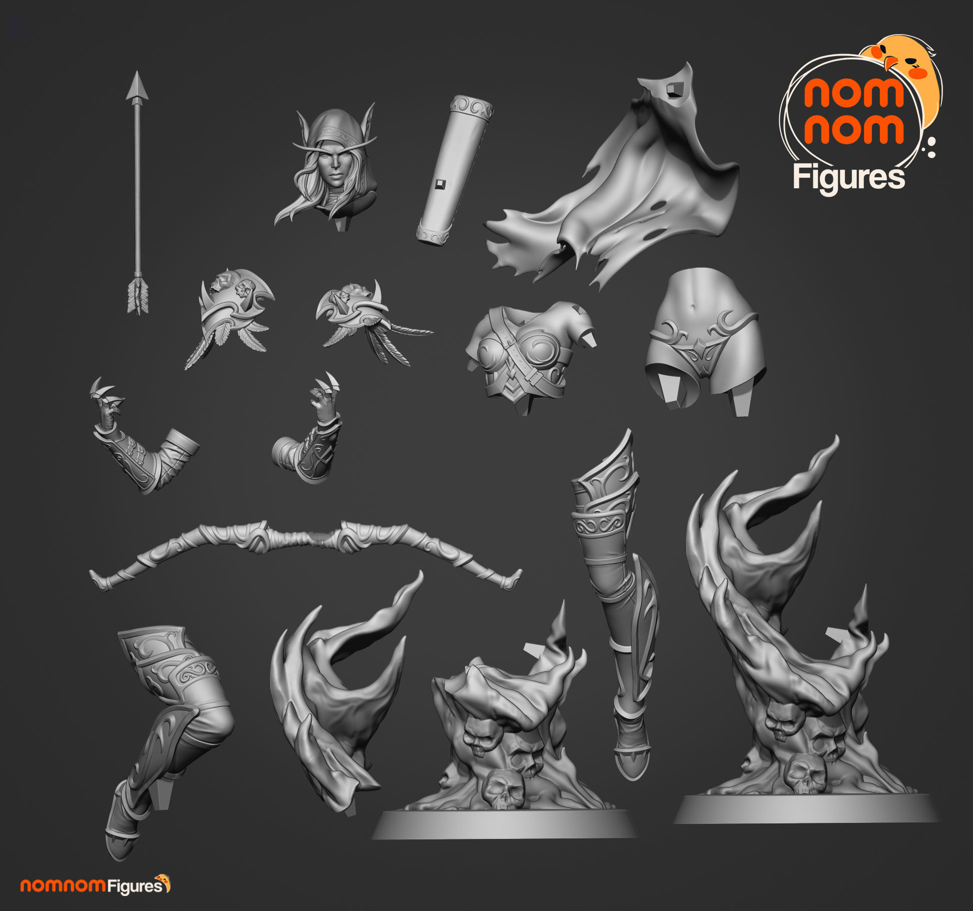Sylvanas Windrunner - World of Warcraft 3D model 3D printable | CGTrader