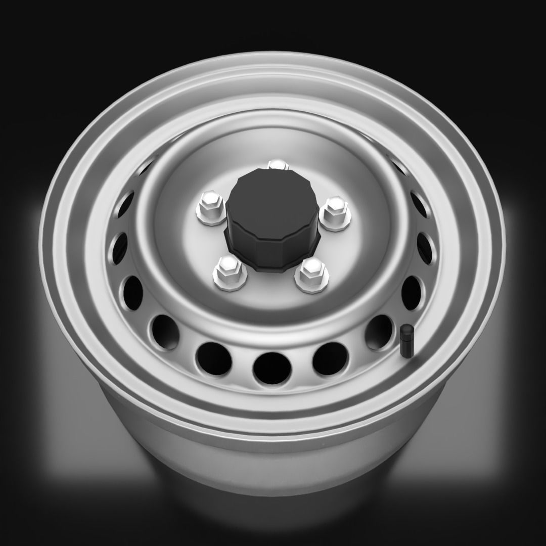 3D model Steel Rims With Extras 3d model VR / AR / low-poly | CGTrader