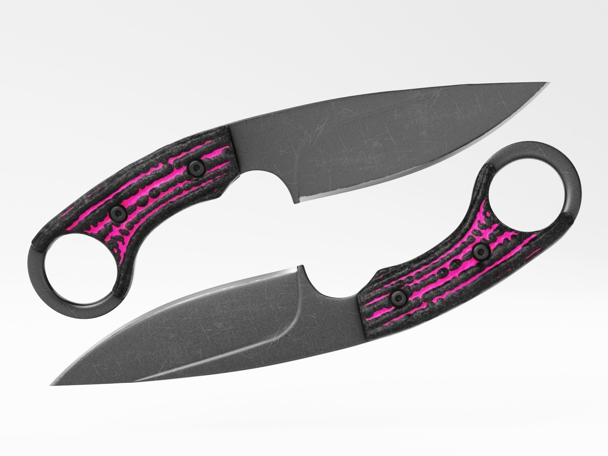3D model Tactical Combat Knife - Military - Karambit Style 01 Pink VR ...
