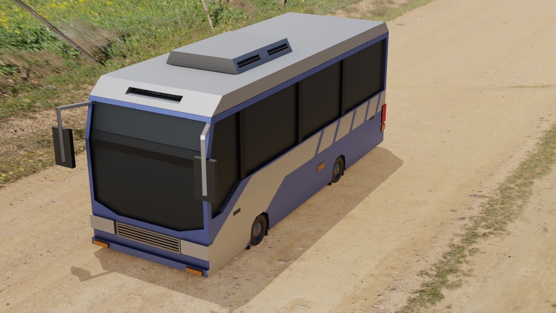 3D model Low poly bus cartoon VR / AR / low-poly | CGTrader
