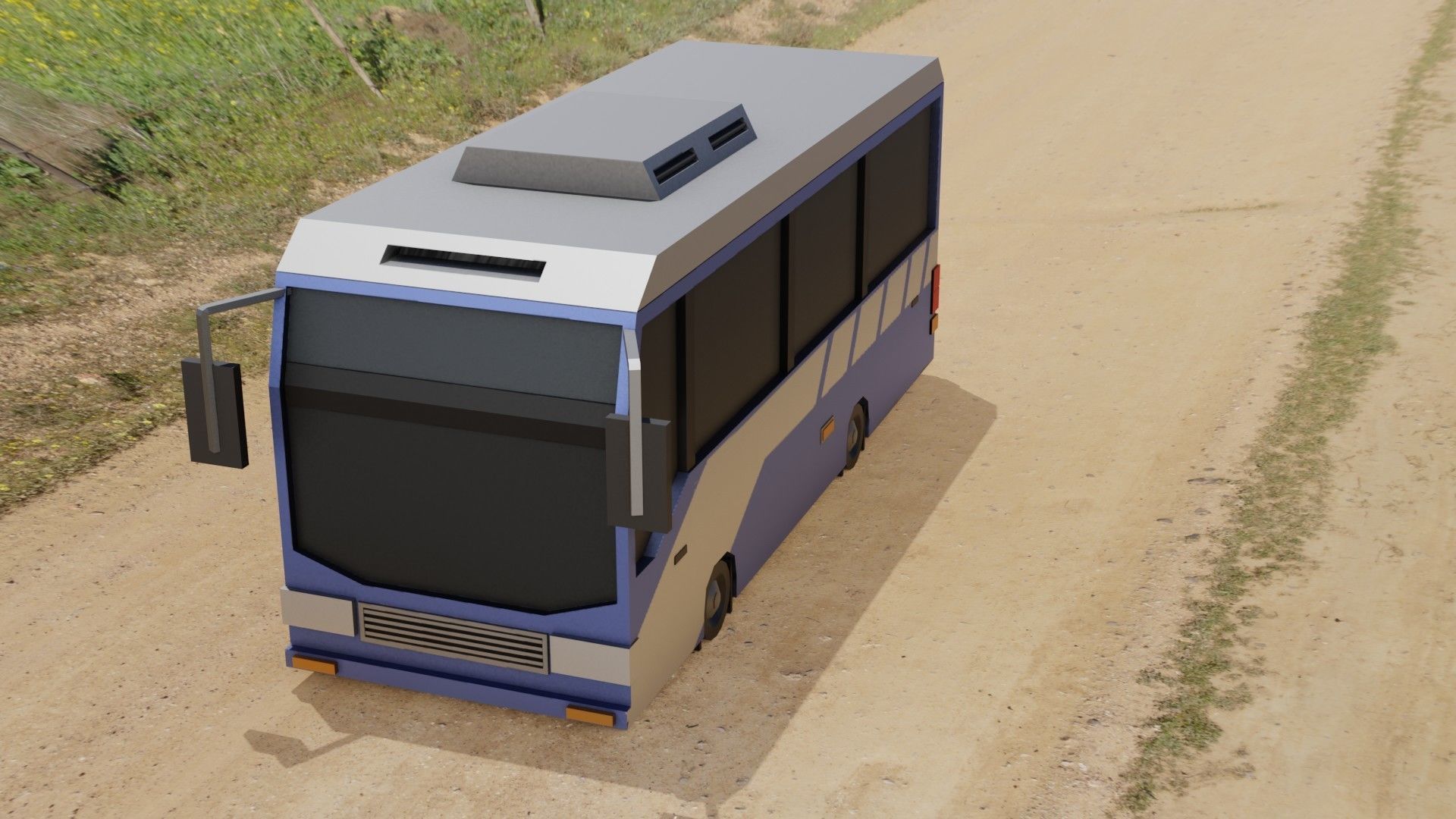 3D model Low poly bus cartoon VR / AR / low-poly | CGTrader