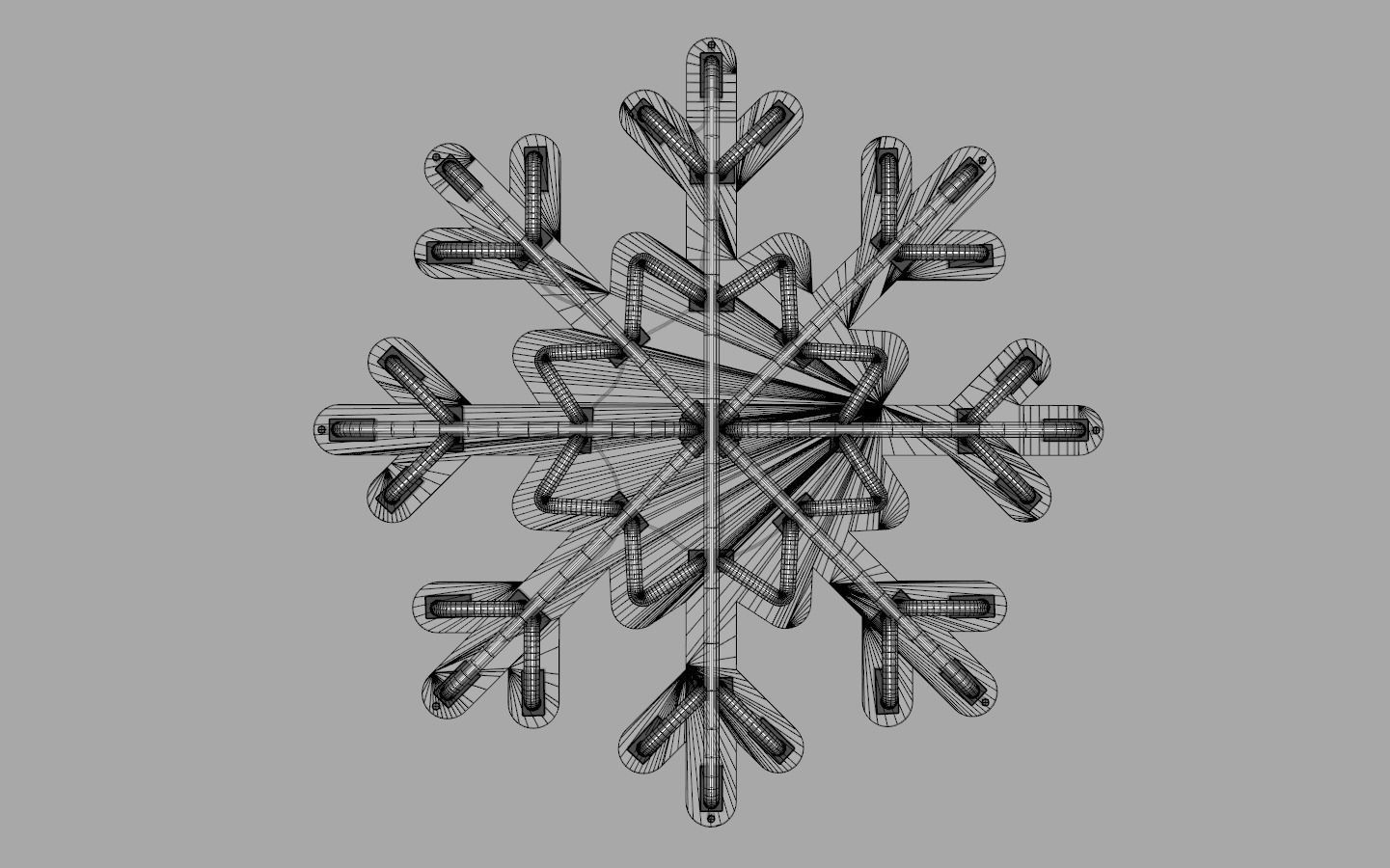 Snowflake - Neon Sign 3D model | CGTrader
